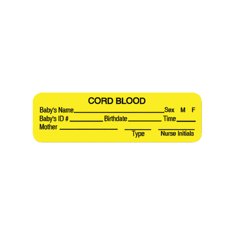 Blood Bank Cord Blood Label | Marketlab