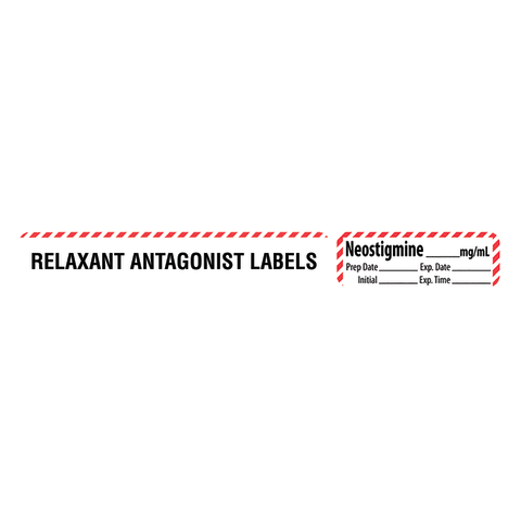 Relaxant Antagonist Medication Pre-Cut Labels | Marketlab