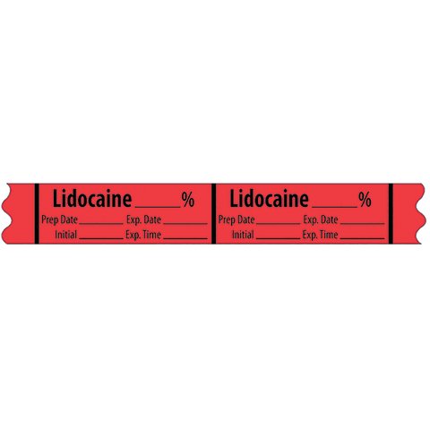 Local Anesthetic Medication Label Tape | Marketlab