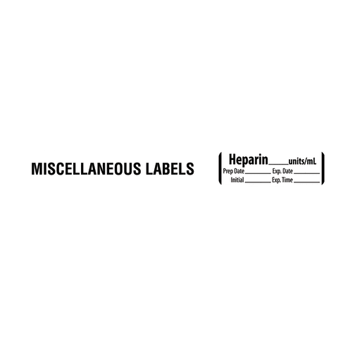 Miscellaneous Medication Pre-Cut Labels | Marketlab
