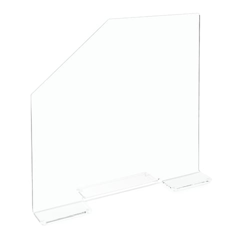 Marketlab Antimicrobial Splash Guard with Cutaway, Small • 4.5"W x 19"L ...