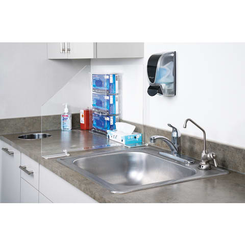 Marketlab Antimicrobial Splash Guard with Cutaway | Marketlab