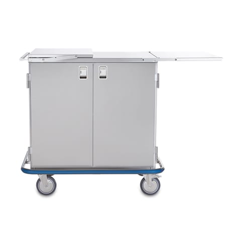 Multipurpose Case Cart • 29"D x 40.5"H, Solid Doors • Extended Top • 42 ...