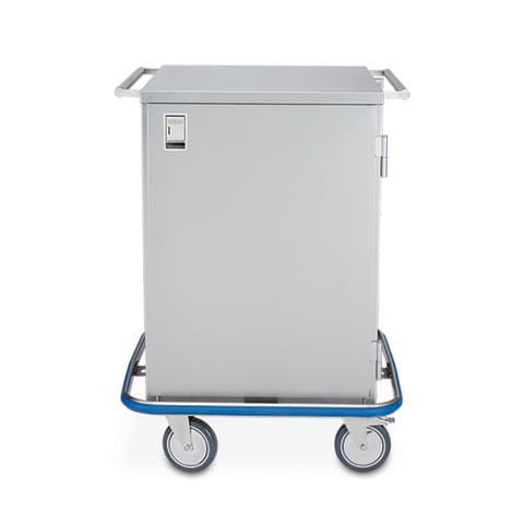 Mini Case Cart • 29.625"W x 29"D x 40.5"H, Solid Door | Marketlab