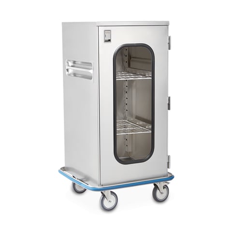 Space Saver Case Cart • 29.625"W x 29"D x 55.5"H, Glass Door | Marketlab
