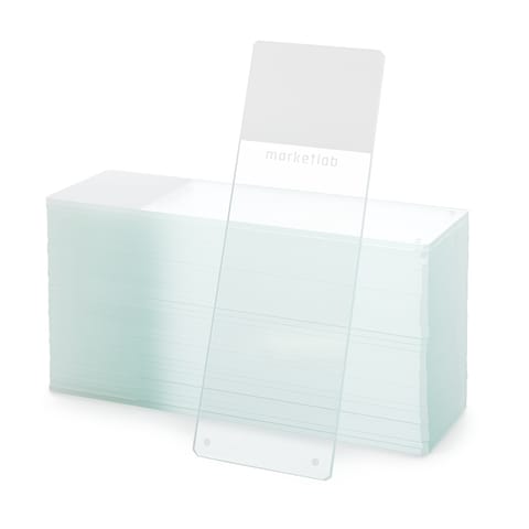 Marketlab Microscope Slides, White Frosted | Marketlab
