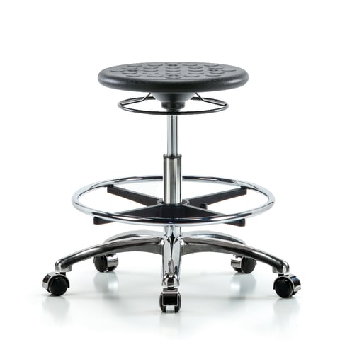 Medium Bench Height Cleanroom Stool | Marketlab