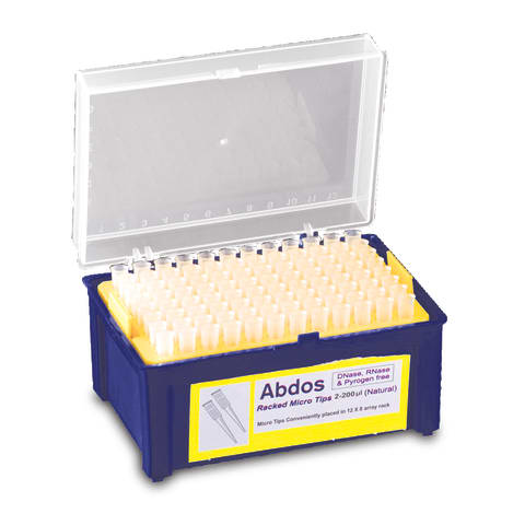 Racked Pipette Tips • Sterile, 2–200µl | Marketlab