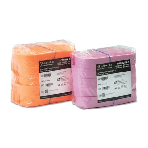 Marketlab Latex-Free Tourniquets, Bulk Pack | Marketlab