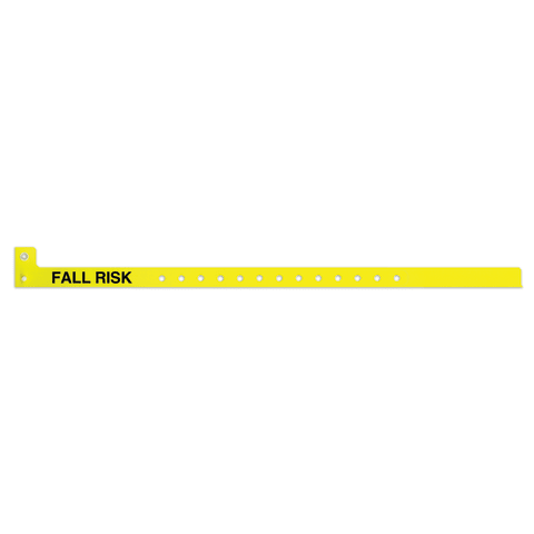 Marketlab Thin Alert Bands, Fall Risk, Yellow PK500 | Marketlab