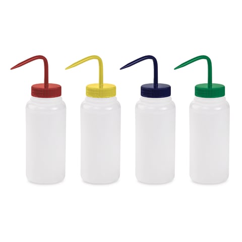 Color-Coded Cap Leak-Proof Wash Bottles | Marketlab