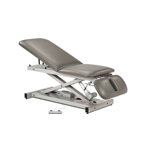 Power Height Exam Table with Backrest, Drop Section | Marketlab