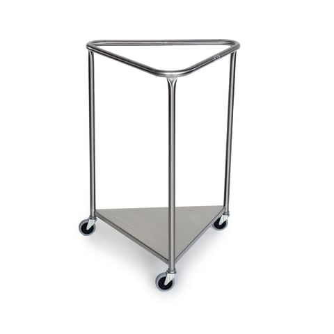 Stainless Steel Triangular Hamper, 25"Dia | Marketlab
