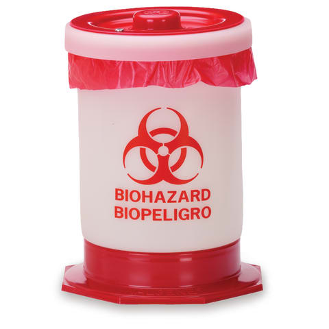 6-Quart Autoclavable Biohazard Container | Marketlab