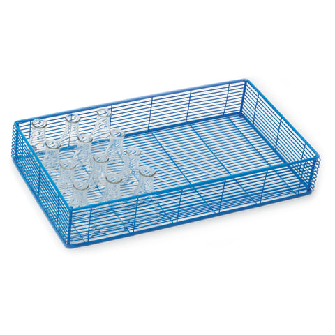 20"L x 11"W x 3.5"H Epoxy Coated Wire Basket | Marketlab