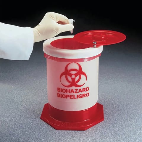 Red Biohazard Container
