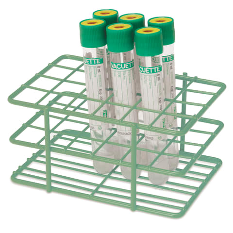 Half-Size Epoxy Rack for 15mm-16mm Tubes • Green | Marketlab
