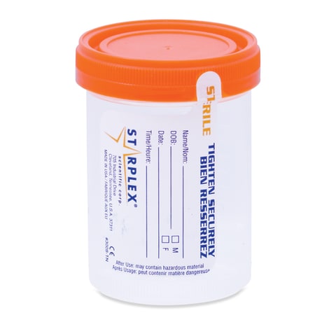Standard Sterile Urine Cups, 90mL | Marketlab