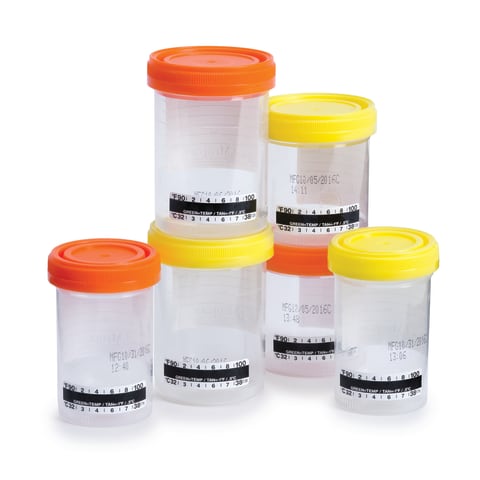 Specimen Containers with Temperature Strip | Marketlab