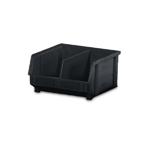 ESD Organizer Bin with Molded in Divider, 8.8"W x 9.3"D x 5"H | Marketlab