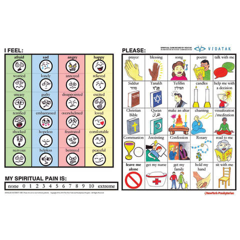 Spiritual Patient Communication Board | Marketlab