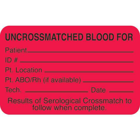 Blood Bank Labelsx2 | Marketlab