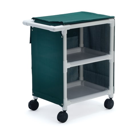 Two-Shelf Narrow PVC Linen Cart | Marketlab