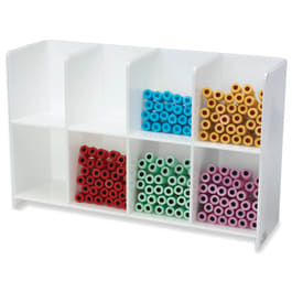 Marketlab White 8-Compartment Tube Organizer - Marketlab