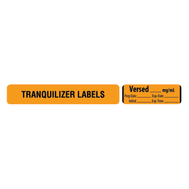 Tranquilizer Medication Pre-Cut Labels - Marketlab