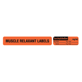 Muscle Relaxant Medication Pre-Cut Labels - Marketlab