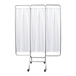 Mobile 3 Section Privacy Screen on Casters - Marketlab