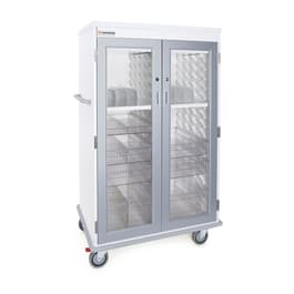 Insight® Mobile Supply Cart, Double-Width, Double Column with 15 ...