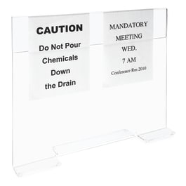 Polycarbonate Splash Guard with Sign Holder - Marketlab