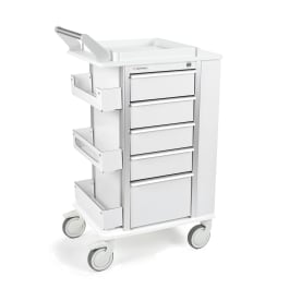 Insight® Ergo Phlebotomy Cart with Guard Rail - Marketlab