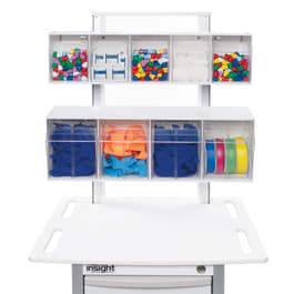 Tilt Bins for Insight® Modular Cart with Backboard - Marketlab