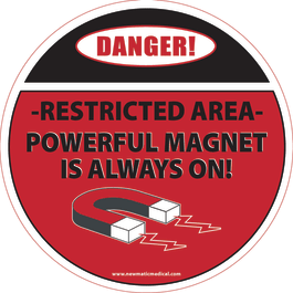 17 Inch Diameter MRI Floor Signs | Marketlab