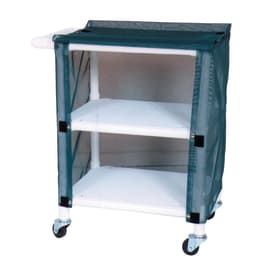 2-Shelf Linen Cart with Mesh or Vinyl Cover - Marketlab