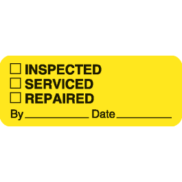Equipment Service and Inspection Labels | Marketlab