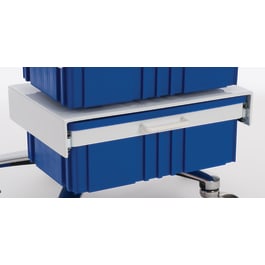 Large Drawer with Combination Lock • 17.25"W x 11.5"D x 6.25"H, Blue ...