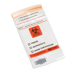Saf-T Zip Specimen Bags with Barcode - Marketlab