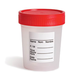 Quarter Turn Specimen Container, 120mL • Non-Sterile | Marketlab