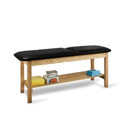 Wooden Full Shelf Exam Table w/ Adjustable Backrest - Marketlab