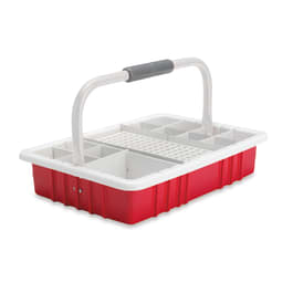 Phlebotomy Tray with 17mm Tube Rack • 11.5"W x 16.5"L x 9.5"H, Red ...