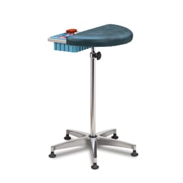 Half Round Stationary Padded Phlebotomy Stand • Slate Blue | Marketlab