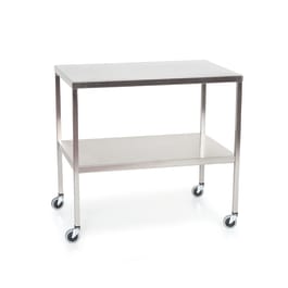 Stainless Steel Instrument Table with Shelf | Marketlab