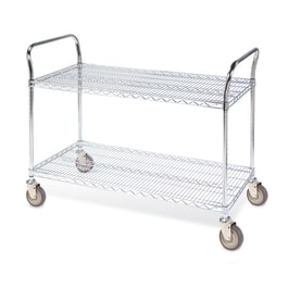 Two-Shelf Wire Utility Cart | Marketlab