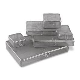 Wire Instrument Basket with Hinged Lid - Marketlab