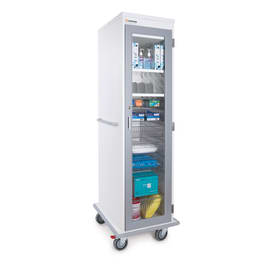Insight® Mobile Supply Cart, Single-Width, Single Column with 15 ...