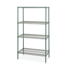 4-Shelf Epoxy Wire Rack Shelving | Marketlab
