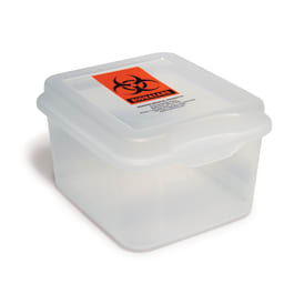 Hard Plastic Biohazard Specimen Container - Marketlab